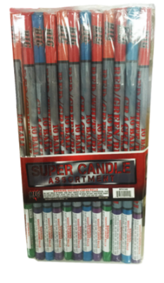 Super Candle Assortment BIG (6/48) | Pyro Pro Shop Fireworks